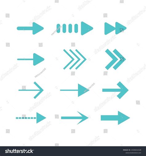 Arrow Icon Set Vector Design Stock Vector Royalty Free 2319212129 Shutterstock