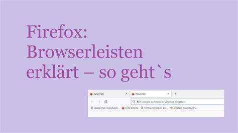 Firefox Browserleisten Erklärt So Geht`s Webdesign Oberwart Vom Konzept Bis Zur Fertigen