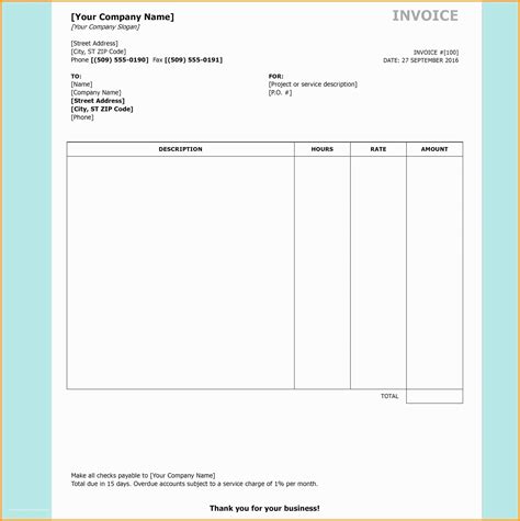42 Free Tree Service Invoice Template Heritagechristiancollege
