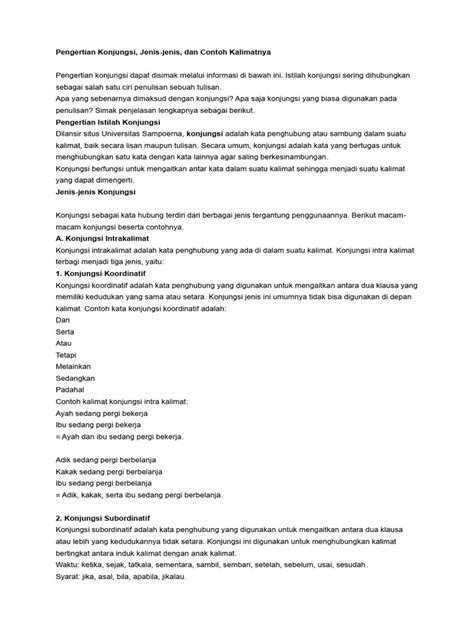 Pengertian Konjungsi Pdf