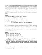 CS 521 Assignment 2 Sihong Lin Pdf P12 A Packet Switch Receives A Packet And Determines The