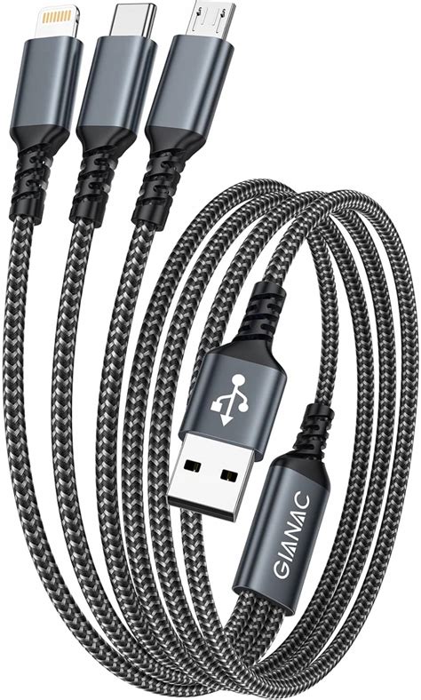 Zestaw Kabli USB USB Typ C MicroUSB Lightning GIANAC Sklep Opinie Cena W Allegro