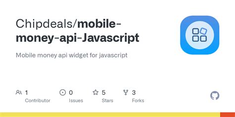 Github Chipdealsmobile Money Api Javascript Mobile Money Api Widget For Javascript