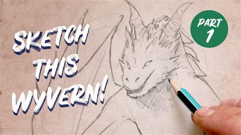 How To Draw A Wyvern Dragon Fantasy Art Drawing Tutorial Part 1