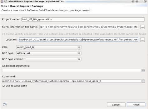 a generating and downloading the executable and linking format