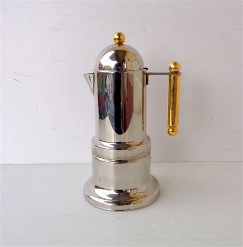 6 Cups Kontessa Vev Vigano Coffee Maker In 1810 Stainless Steel
