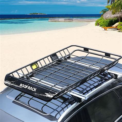 Extension 64x39x5inch Upgraded Roof Rack Cargo Carrier Basket For Suv