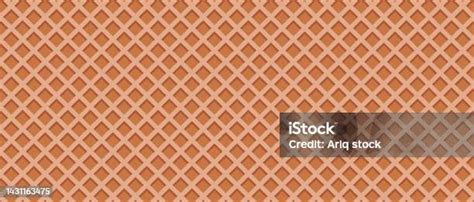 매끄럽고 사실적인 웨이퍼 패턴 웨이퍼 배경 아이스크림 콘 벡터 텍스처 달콤한 디저트 웨이퍼 배경 식욕을 돋우는 반복 웨이퍼 질감 벡터 일러스트 레이 션 0명에 대한 스톡