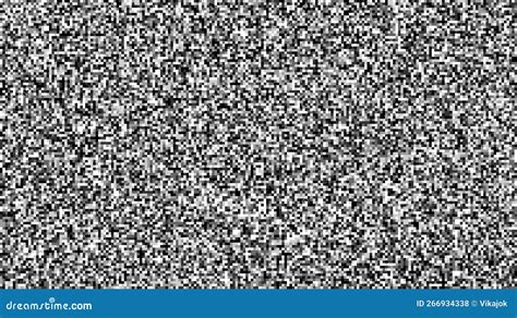 Seamless Pixelated Tv Noise Texture White Noise Signal Grain Television Screen Interferences