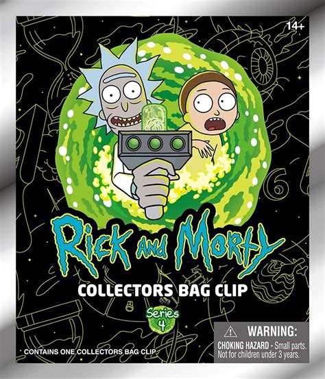3d Figural Foam Bag Clip Rick And Morty Series 4 Mystery Pack
