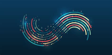 Visualization Of A Large Amount Of Data Abstract Transformation Of