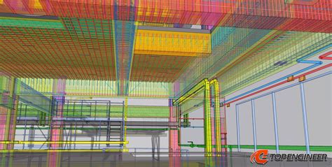 Bim Model For Production Building In Tekla Structures Top