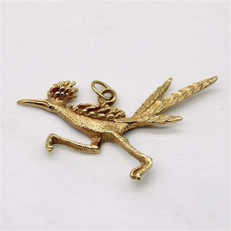 Synthetic Ruby Bird Of Paradise Pendant 007ct — 100 Ways