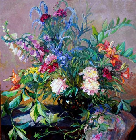 Картина «Цветы из сада Холст Масло 2011 г