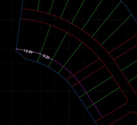 looking for a lisp that measures frontage i e distance between 2 lines autolisp visual lisp