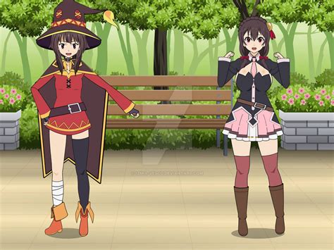 Megumin And Yunyun Konosuba By Izmia Vesco On Deviantart