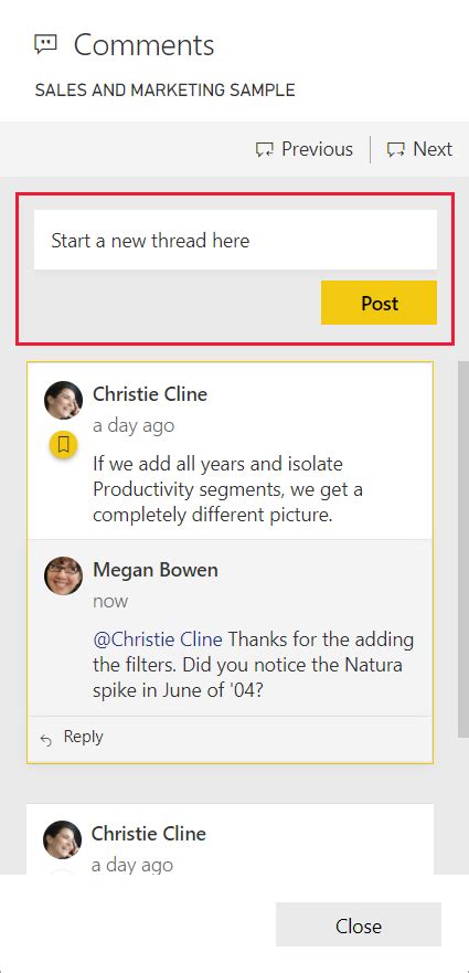 将注释添加到仪表板和报表 Power Bi Microsoft Learn