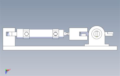 S14摆转气缸转换为直线运动机构 SOLIDWORKS 2010 模型图纸下载 懒石网