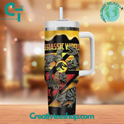 Jurassic Park Movies Custom Stanley Cup 40 Oz 30 Oz Tumbler With Handle