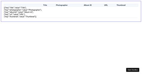 React Datatable Codesandbox