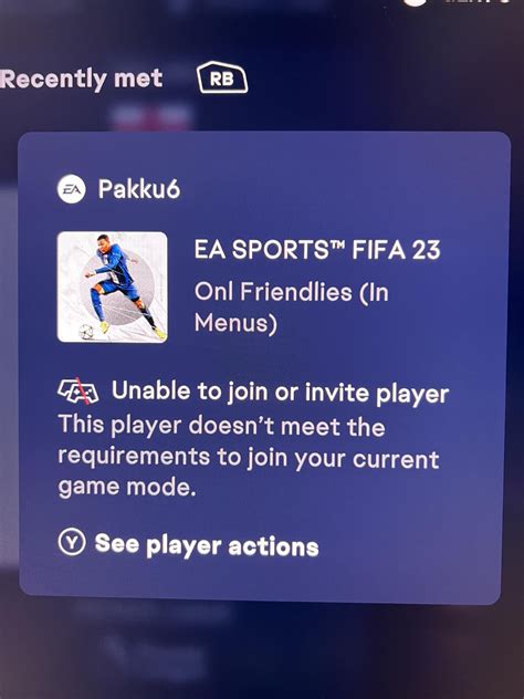Unable To Join Or Invite Player Rfifacareers