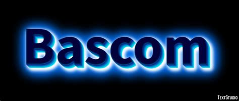 Bascom Text Effect And Logo Design Name