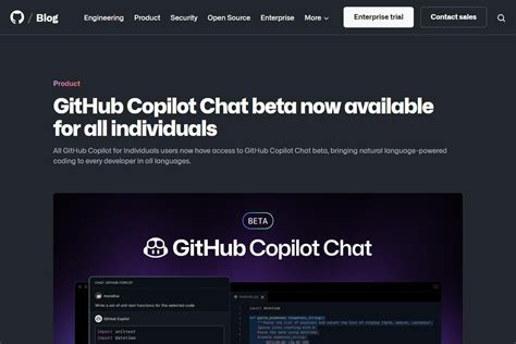 Github Copilot Chat ベータ版、個人ユーザーにも提供開始 Tech（テックプラス）