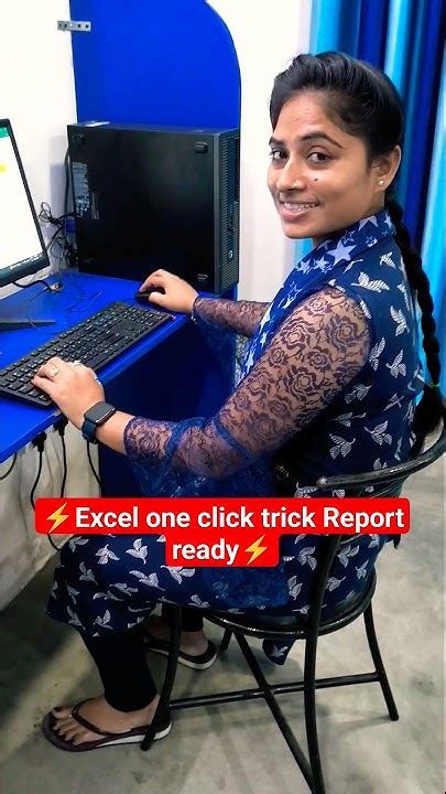 excel trick one click report ready 😲🔥 viral shorts excel computer youtube