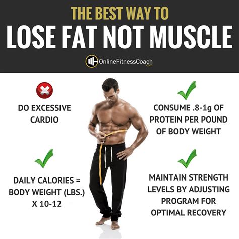 How To Lose Fat Not Muscle Online Fitness Coach