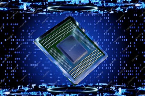 Premium Photo Central Processor On An Electronic Board New