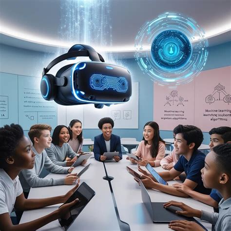 Vr Headset Using Ai Artificial Intelligence Technology Machine Learning