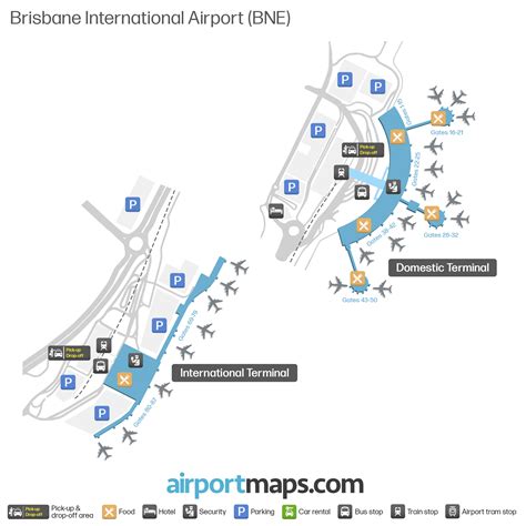 Map Of Brisbane Airport Bne Terminal Map