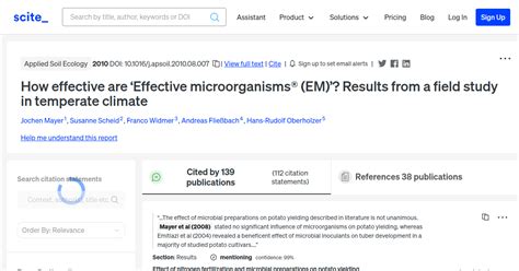 How Effective Are ‘effective Microorganisms® Em Results From A