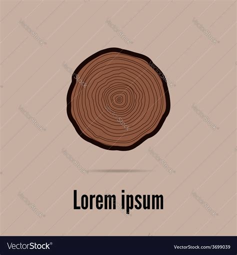 Tree Rings Background Royalty Free Vector Image