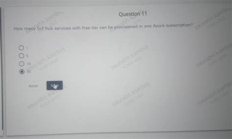 Solved Which Of The Following Sections In Device Twin Cannot