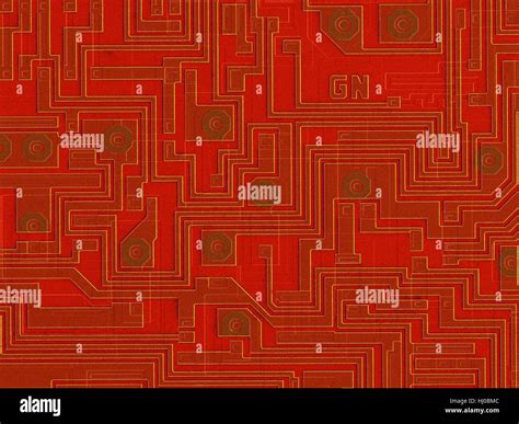 Coloured Scanning Electron Micrograph Sem Of Computer Chip Microchip Microprocessor