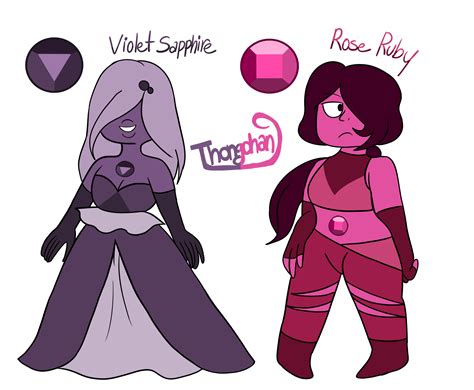 SU OC Violet Sapphire And Rose Ruby By Thongchan On DeviantArt