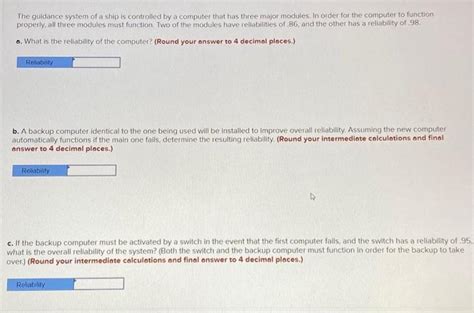 Solved The Guidance System Of A Ship Is Controlled By A