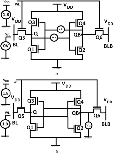 TSRAM Simulation Setup For A Hold Operation B Read Write Download Scientific Diagram