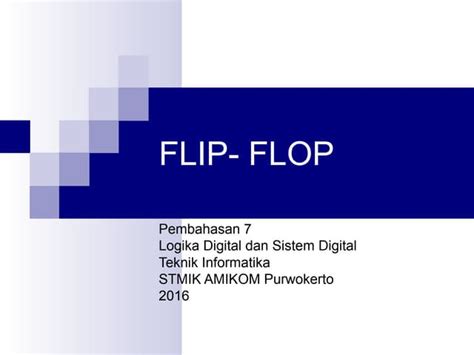 Flip Flop Digital Electronics Ppt