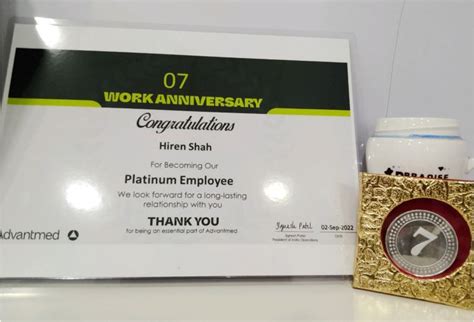 hiren shah harry on linkedin 7thanniversary platinum appriciation