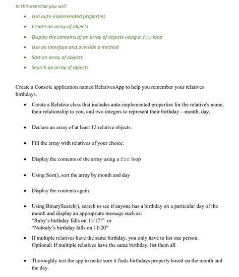 Solved In This Exercise You Will • Use Auto Implemented