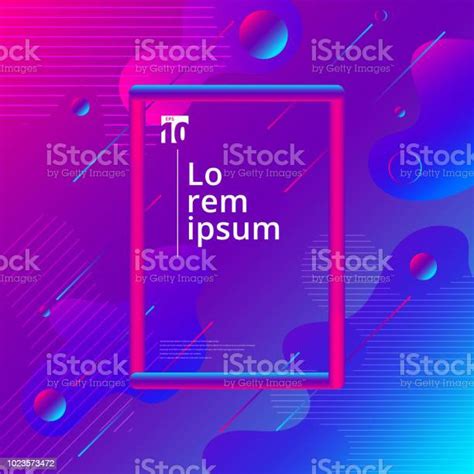 추상 다채로운 액체와 Fuid 모양 기하학적 컴포지션 배경 3d 튜브 프레임 0명에 대한 스톡 벡터 아트 및 기타 이미지 0