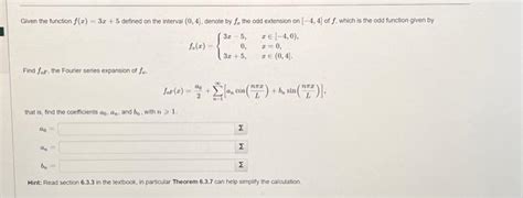 Solved Given The Function F X X Defined On The Intervai Chegg Com