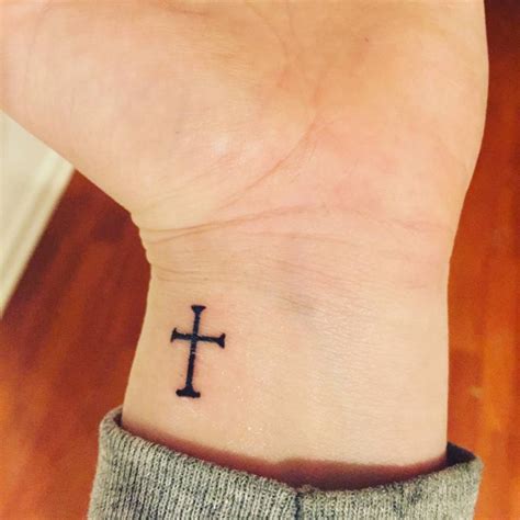 Wrist Small Cross Tattoos