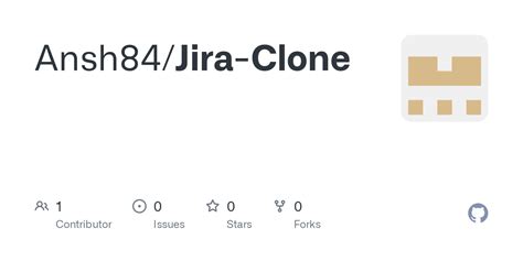 GitHub Ansh84 Jira Clone