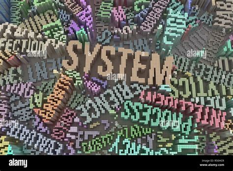 Colorful 3d Rendering Background Abstract Geometric Structure Block Shape Composition For