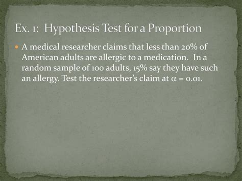 PPT Hypothesis Testing For Proportions PowerPoint Presentation Free Download ID