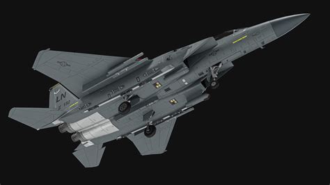 3d Model F 15e Strike Eagle Vr Ar Low Poly Cgtrader