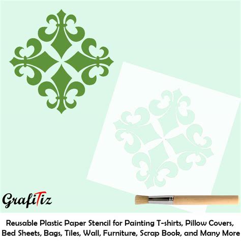 Rs 75 Bt008 Butti Stencil